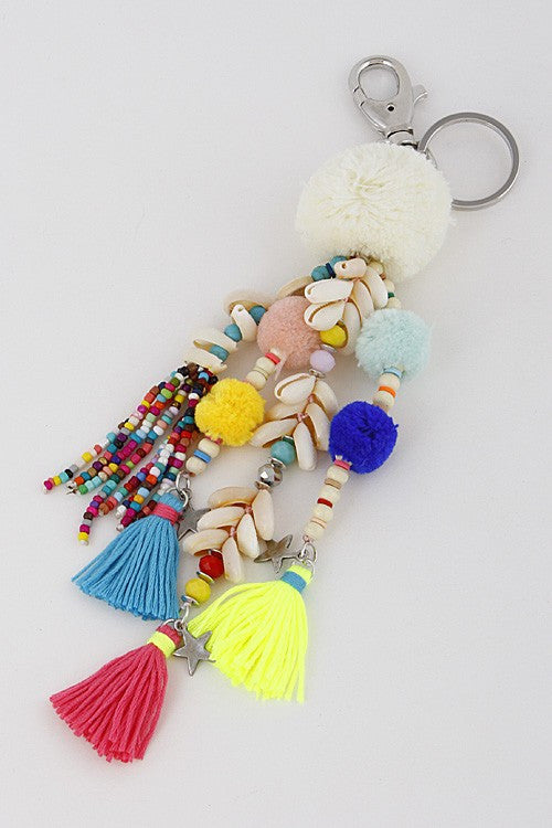 Shell Tassel Key chain – privityboutique