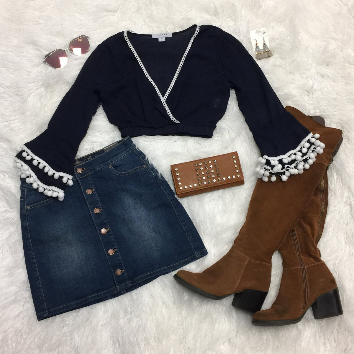 Peppy Pom Pom Top – privityboutique